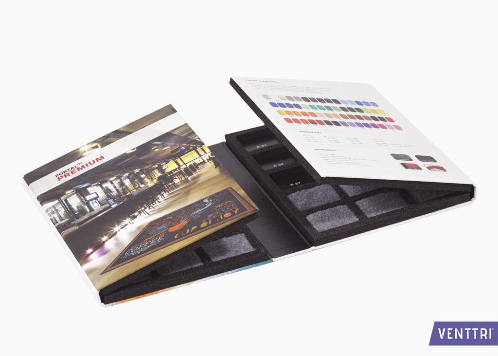 Ordner mit 4 Seiten für Muster - Venttri